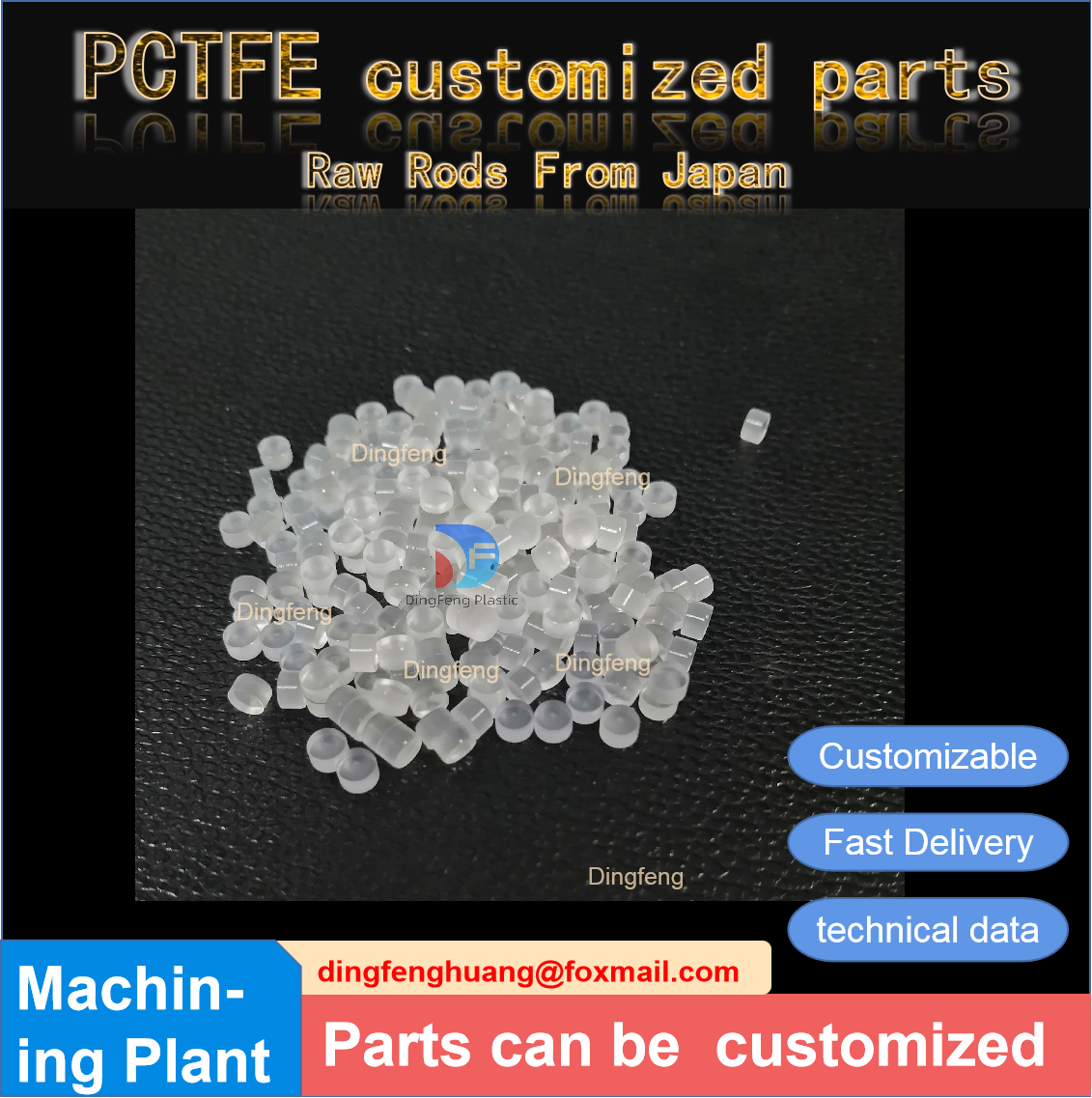 PCTFE customized parts_dingfeng palstic co,ltd